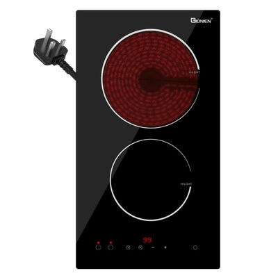30cm Double Ceramic Hob 2 Zone Portable Double Electric Hobs With Plug