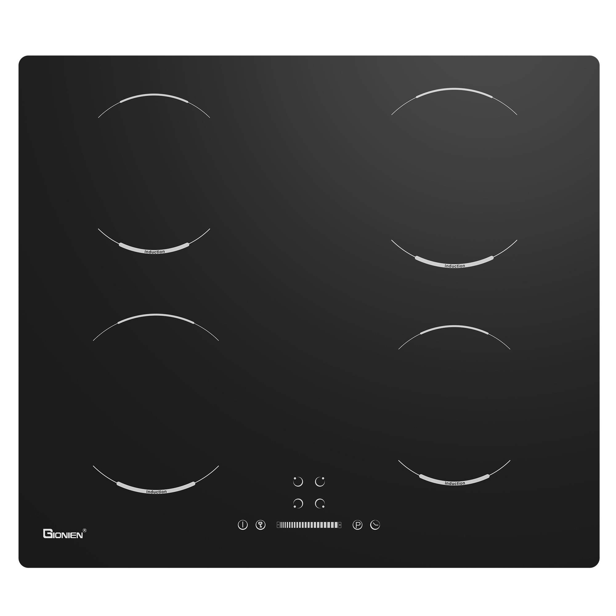 4 Burner Electric Cooktop 220V-240V 24 Inch Built In Induction Cooktop ...
